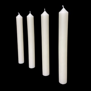 White Beeswax Taper Candles 1 Inch Diameter Taper Candles Beeswax 1 ...