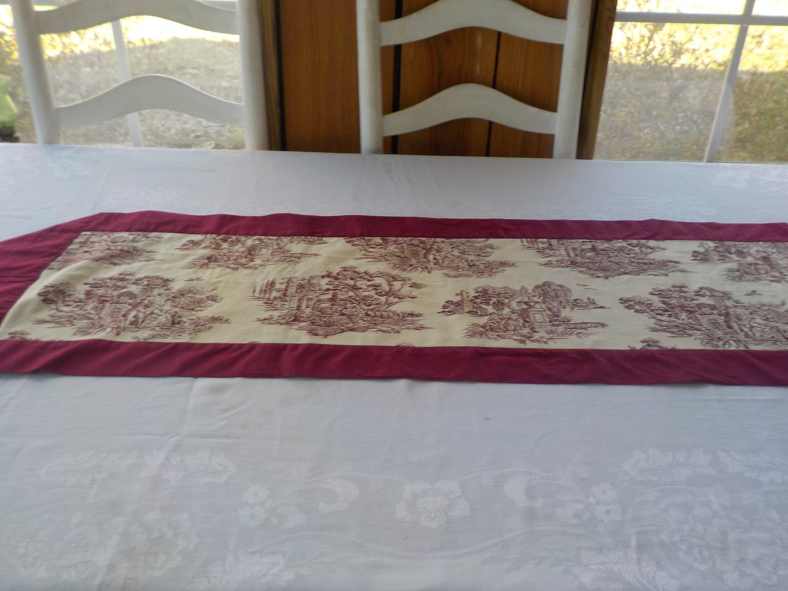 Toile Table Runner - Etsy