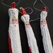 Hand-painted Dried Okra Santa Ornaments - Unique Holiday Decoration ...