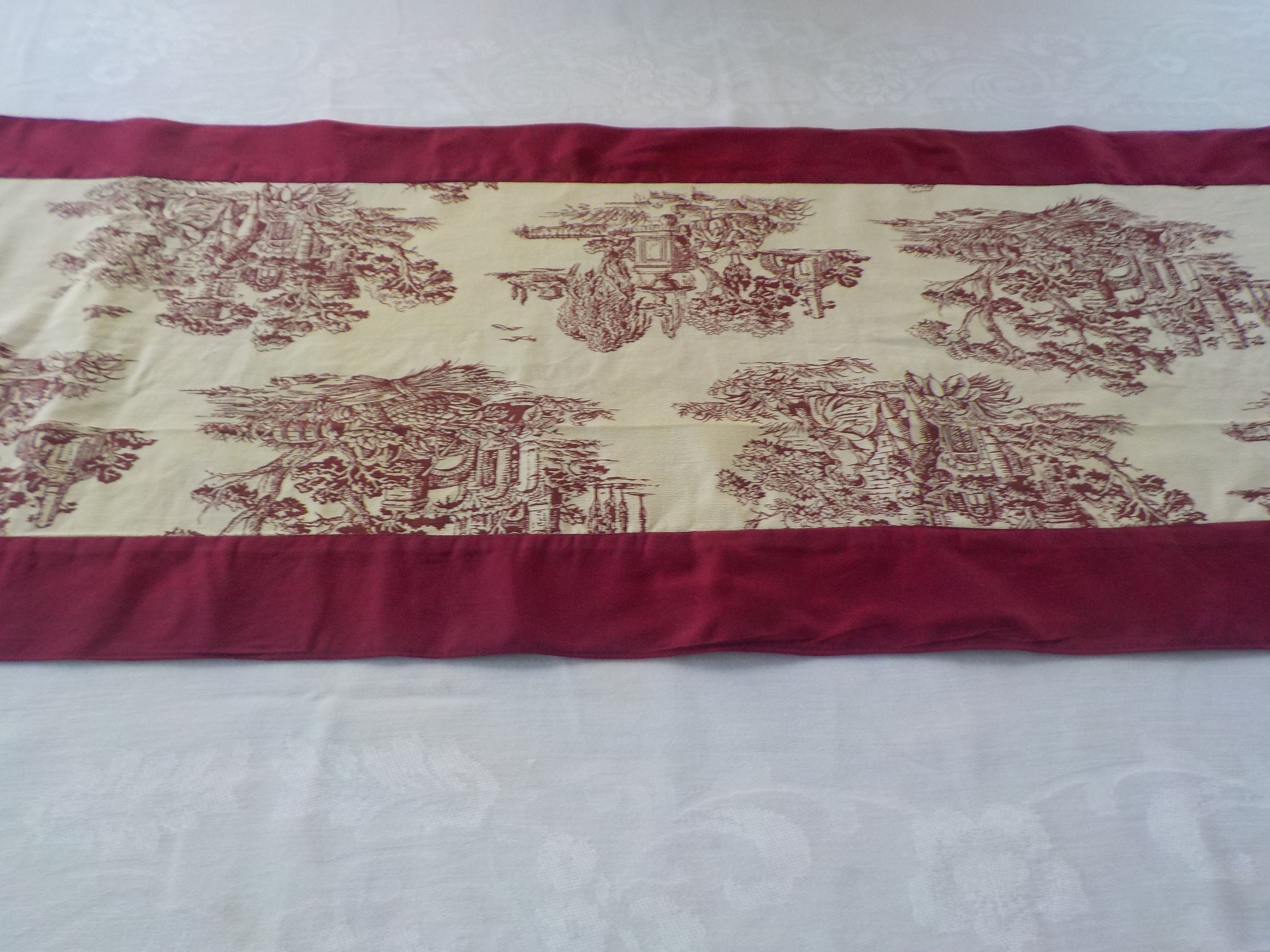 Toile Table Runner - Etsy