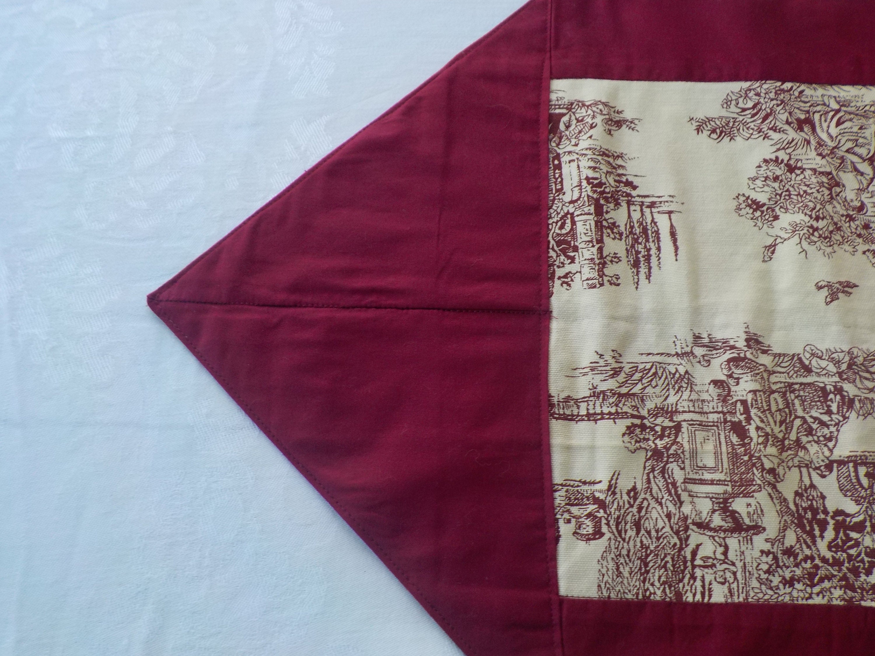 Toile Table Runner - Etsy