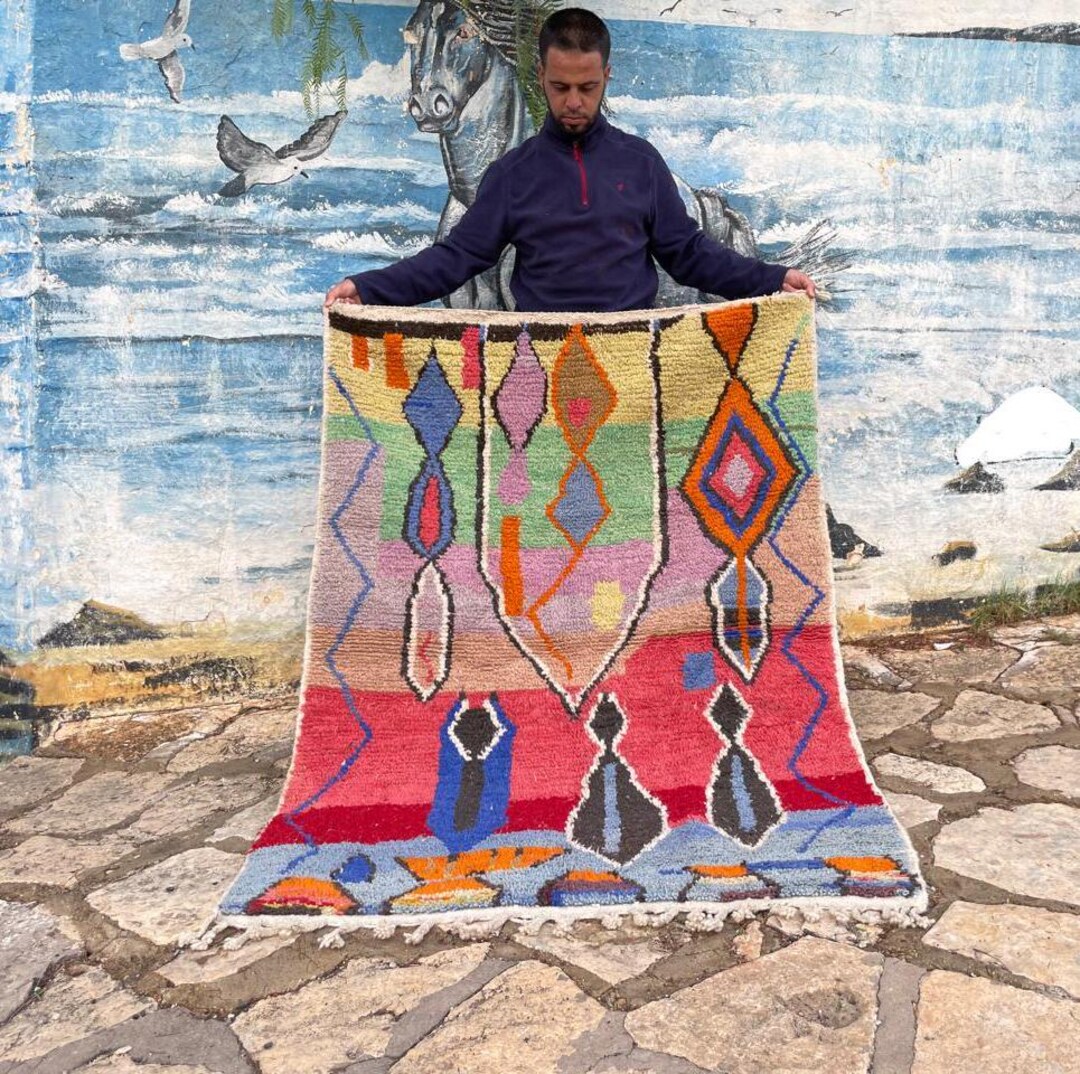 Traditional Rugs Made to Order, Rainbow Rugs, Natural Color Rugs, Soft ...