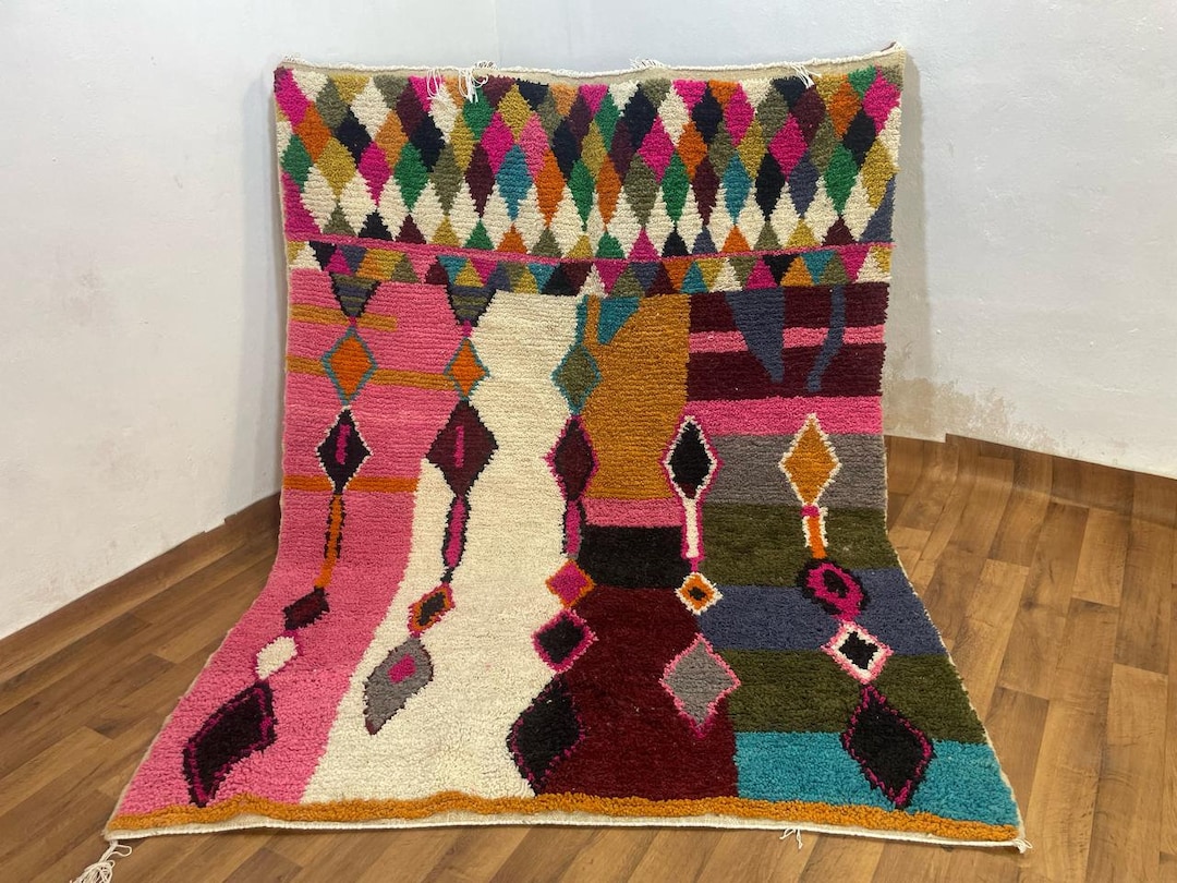 Moroccan Polka Dot Rugs, Beautiful Multi-colored Rugs, Custom Rugs ...