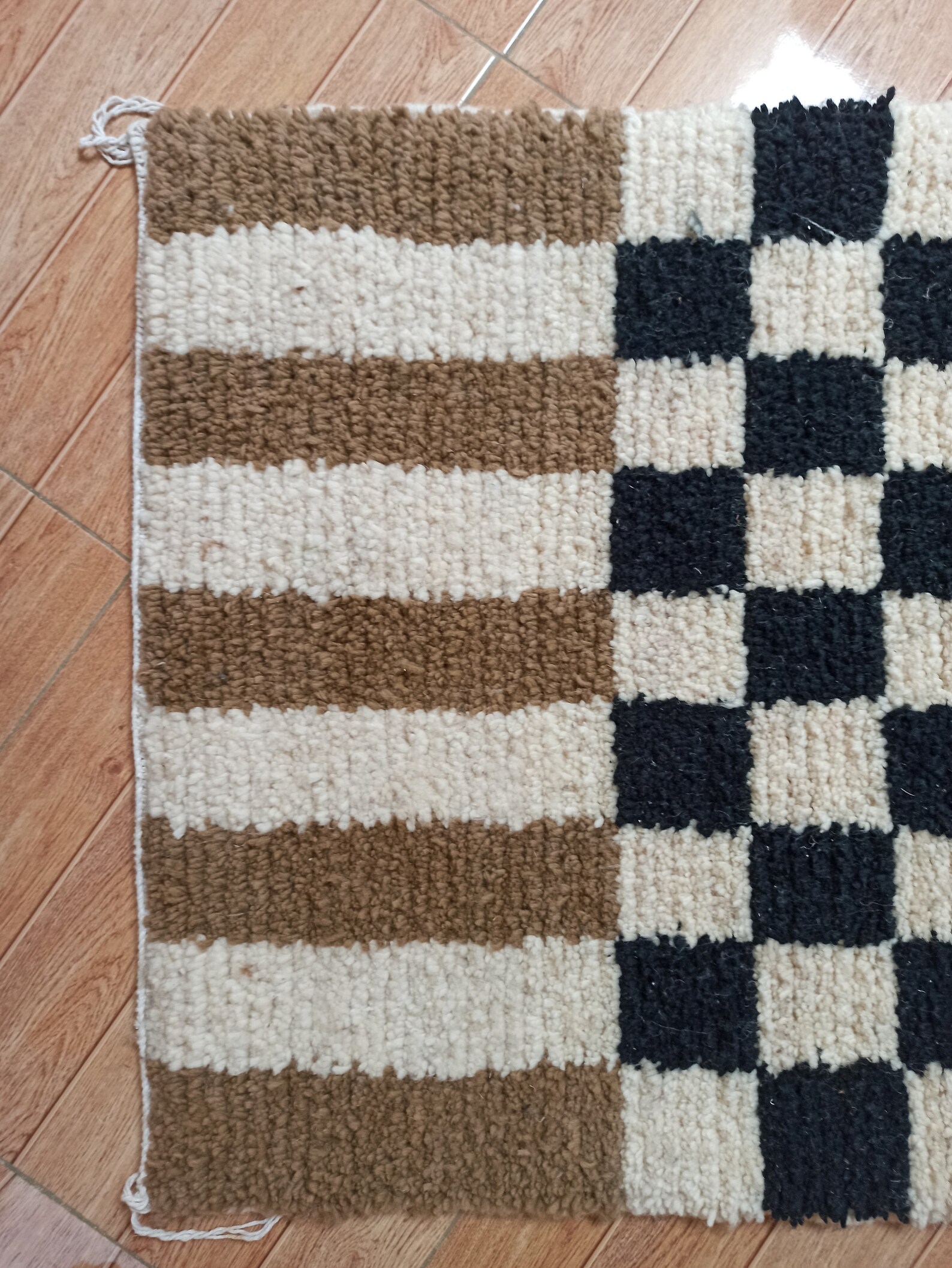 Checkered Carpet ''grand Checkered ''black | Etsy