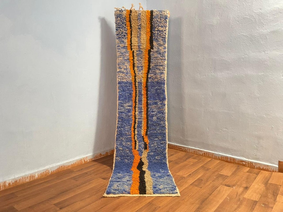 Runner Flor Rug -hallway Wool -berer Wool Rug-hallway Moroccan Rug ...