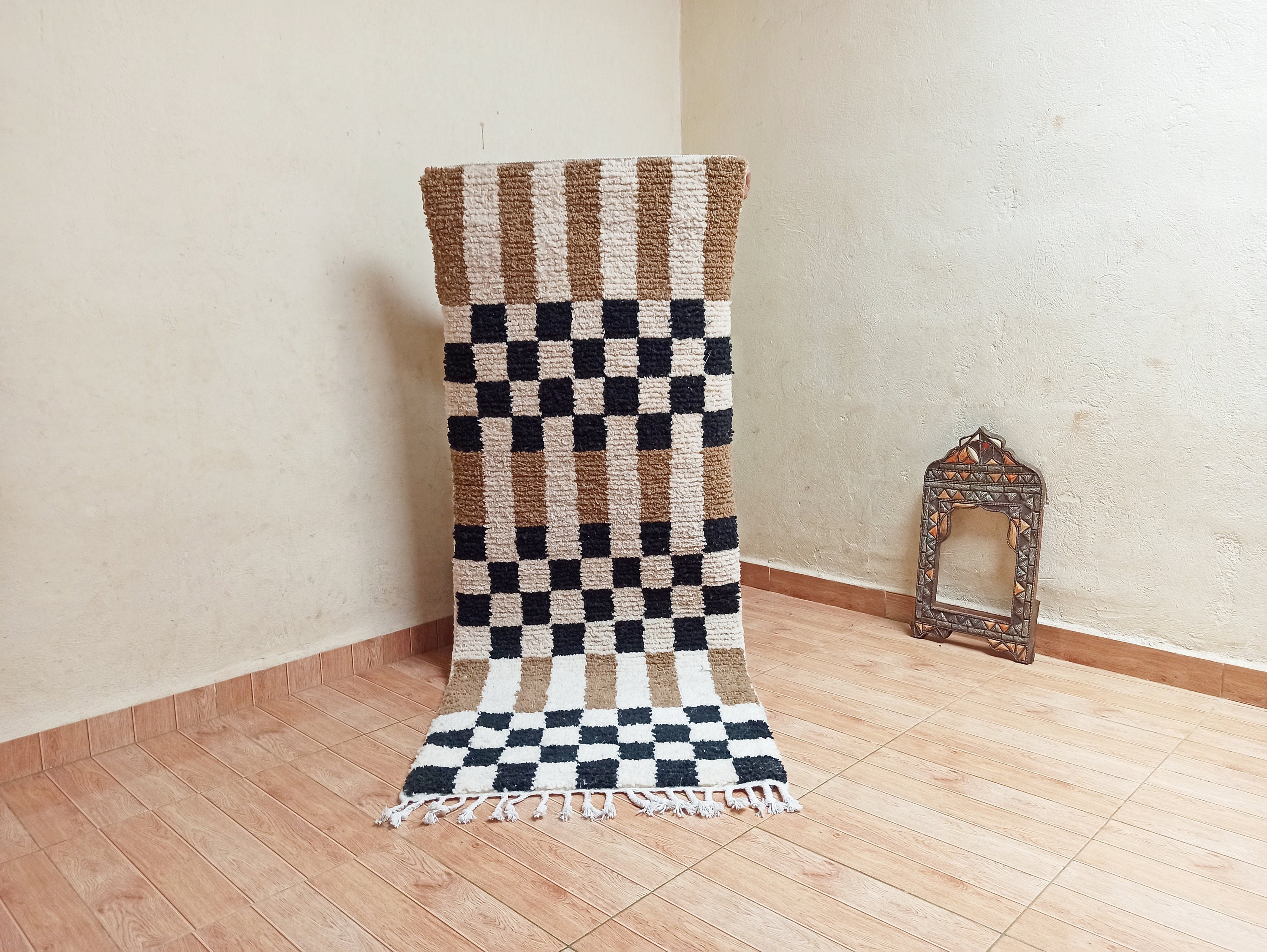 Checkered Carpet ''grand Checkered ''black Checkered '' Moroccan ...