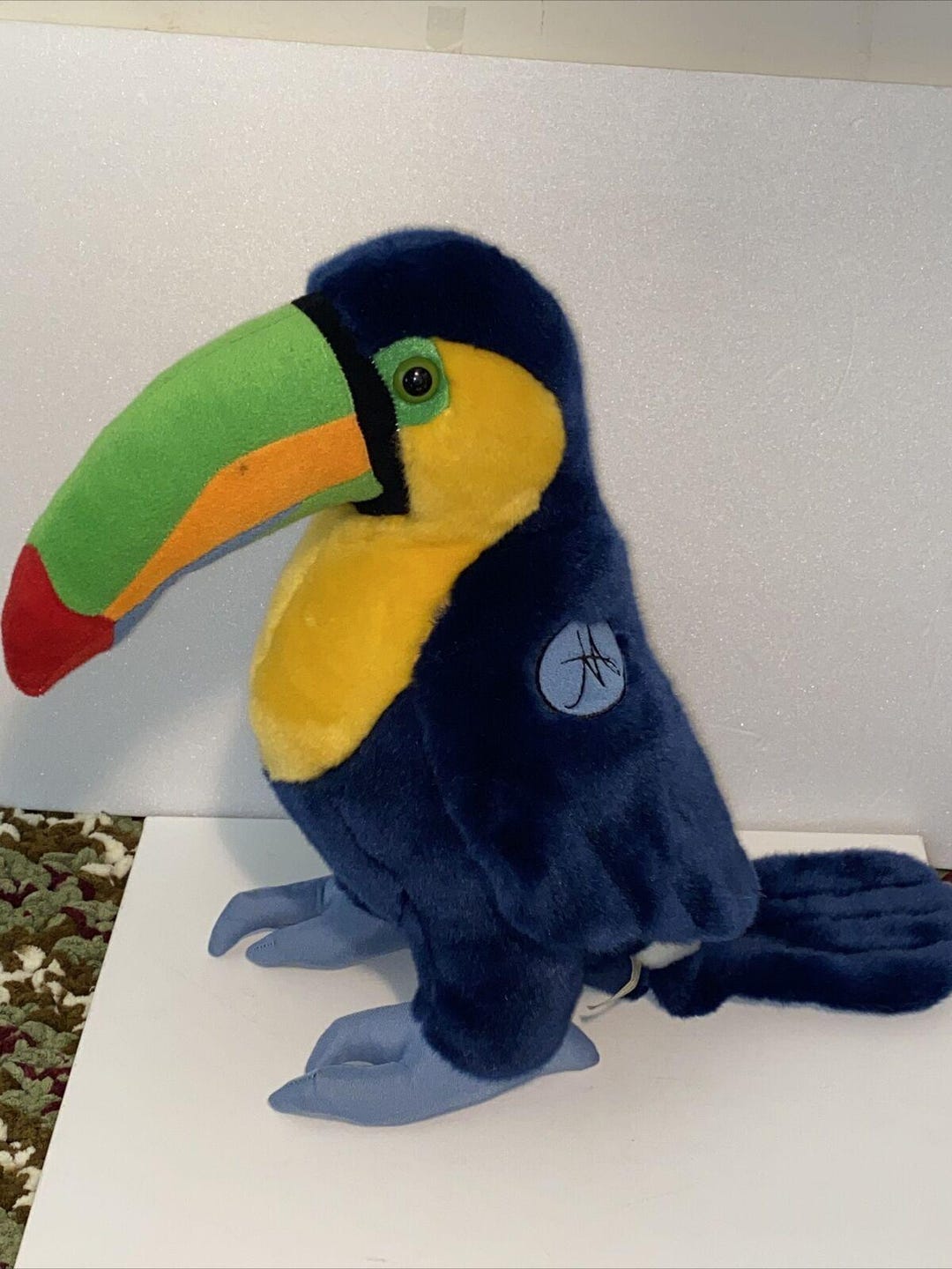 Crayola Toucan Bird Toy Magnussen Home 17 Stuffed Animal Plush Blue ...