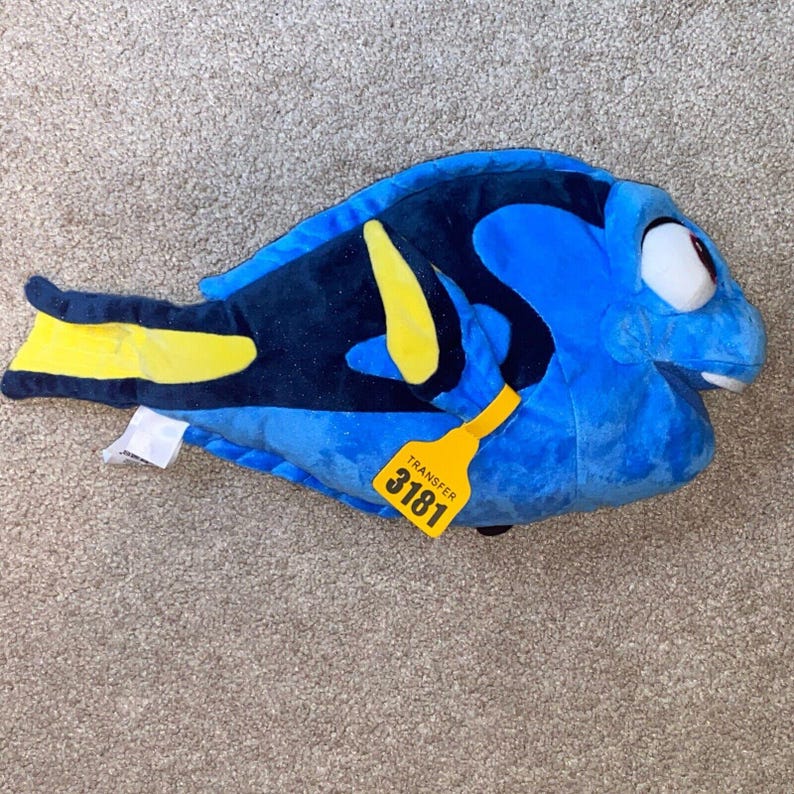 Finding Nemo Dory Plush Disney Store Stuffed Animal Fish Toy ...