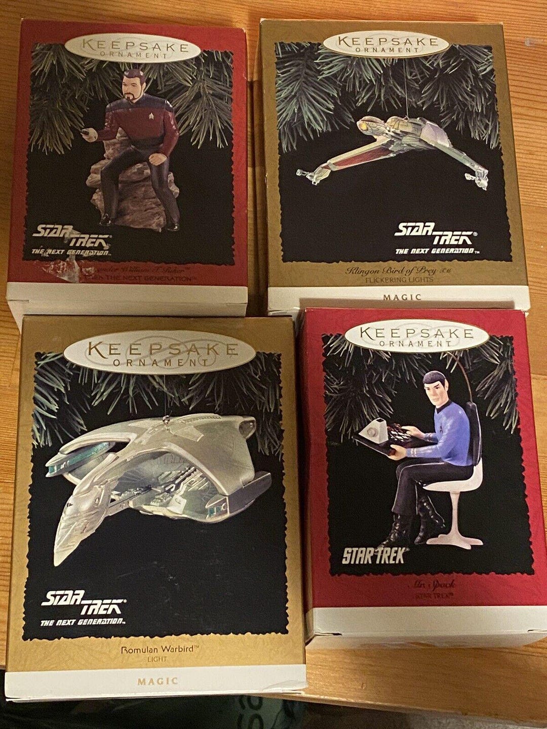 Star Trek Christmas Ornaments Set 4 - Etsy