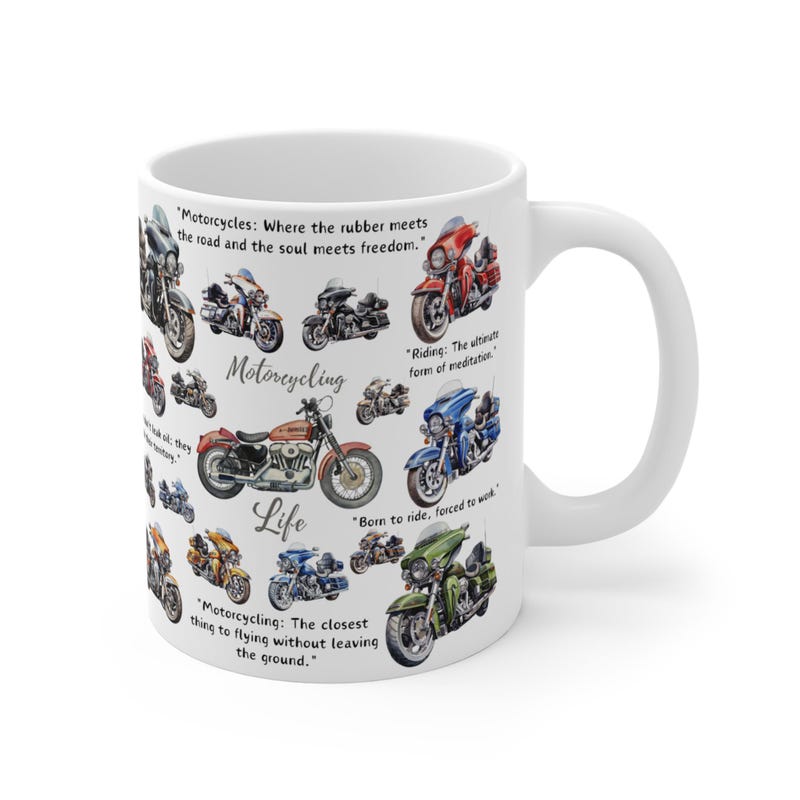 Funny Motorcycle Mug - Etsy