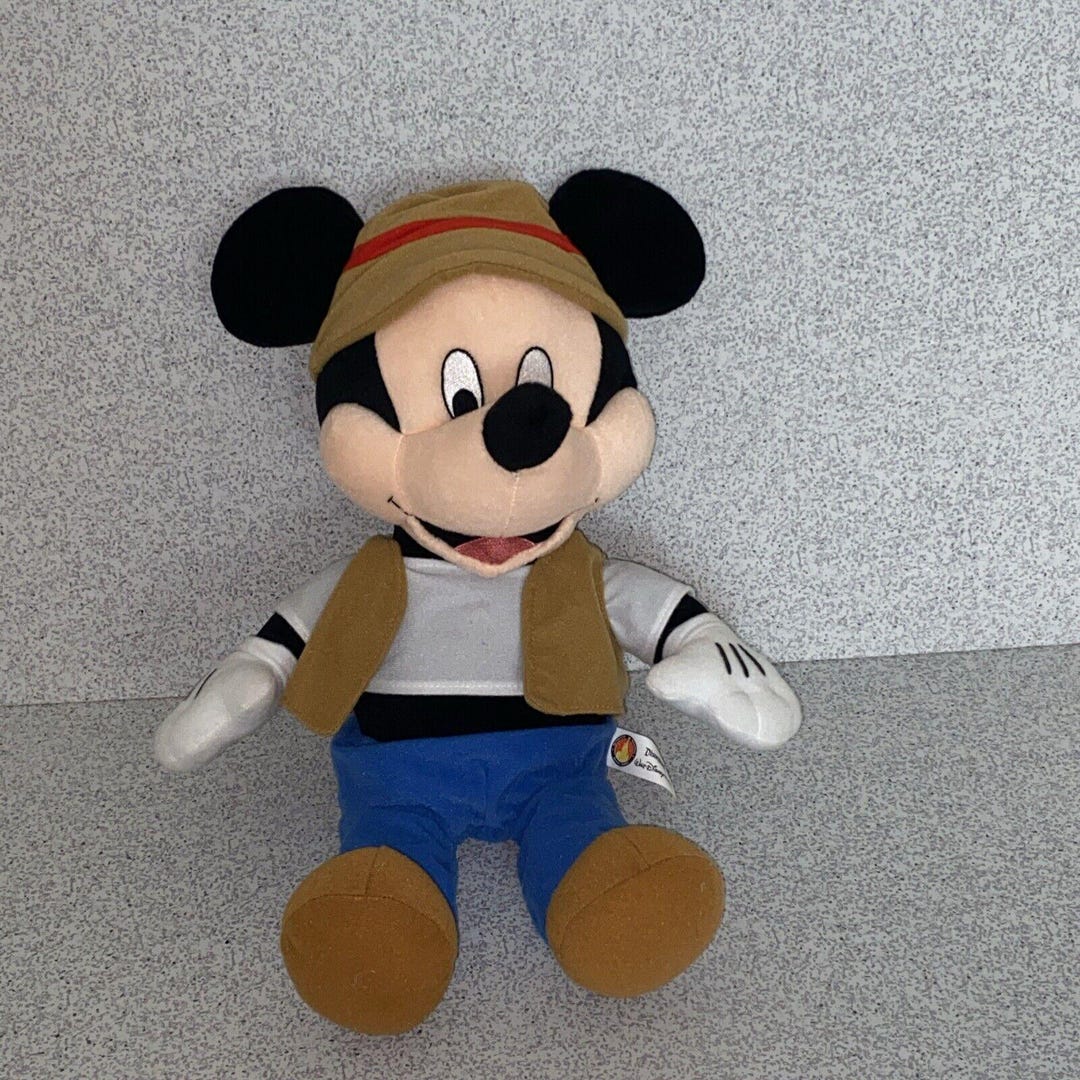 Disney Mickey Mouse Fisherman Plush 18 - Etsy