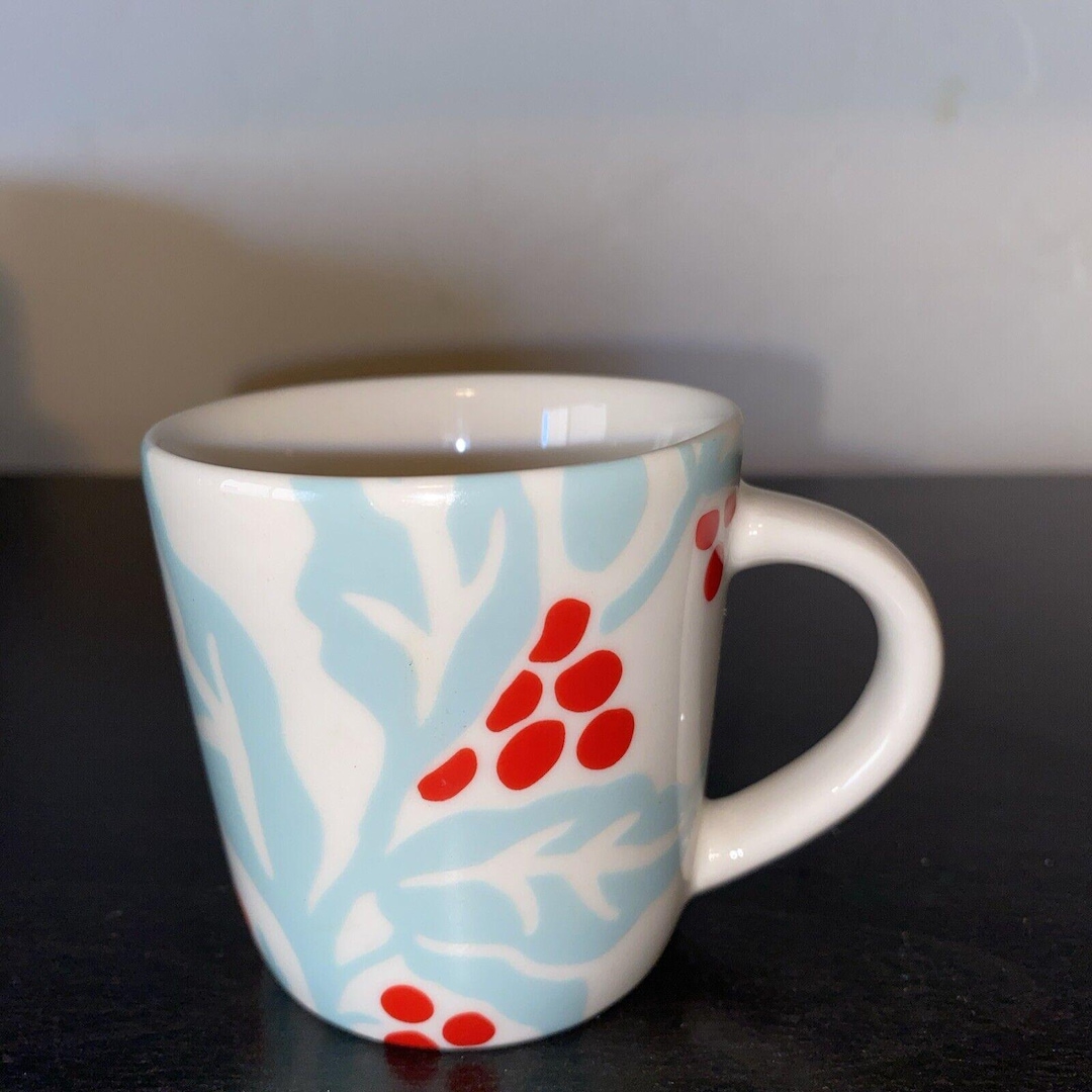 STARBUCKS 2018 Holiday Holly Berry 3oz Demi Espresso Mini Coffee Mug ...