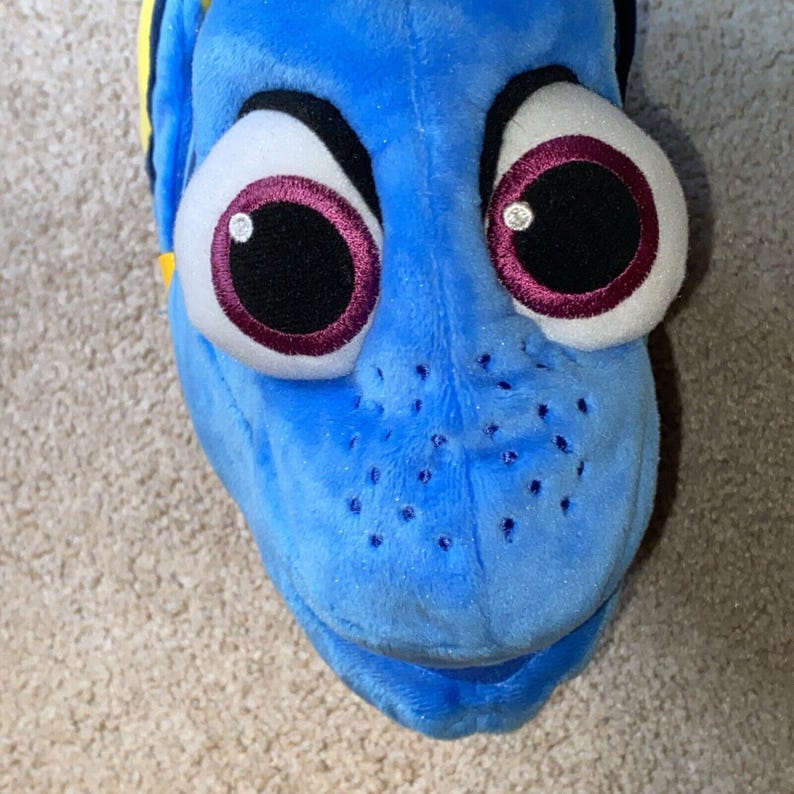 Finding Nemo Dory Plush Disney Store Stuffed Animal Fish Toy ...