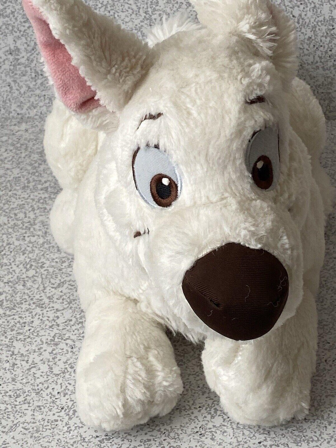 JUMBO Size Disney Store Original Authentic Bolt the Dog Plush Dog White ...
