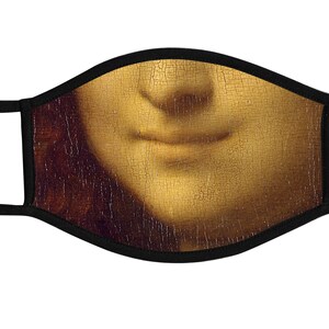 Mona Lisa Face Mask Reusable Cotton and Polyester 2 Layers | Etsy