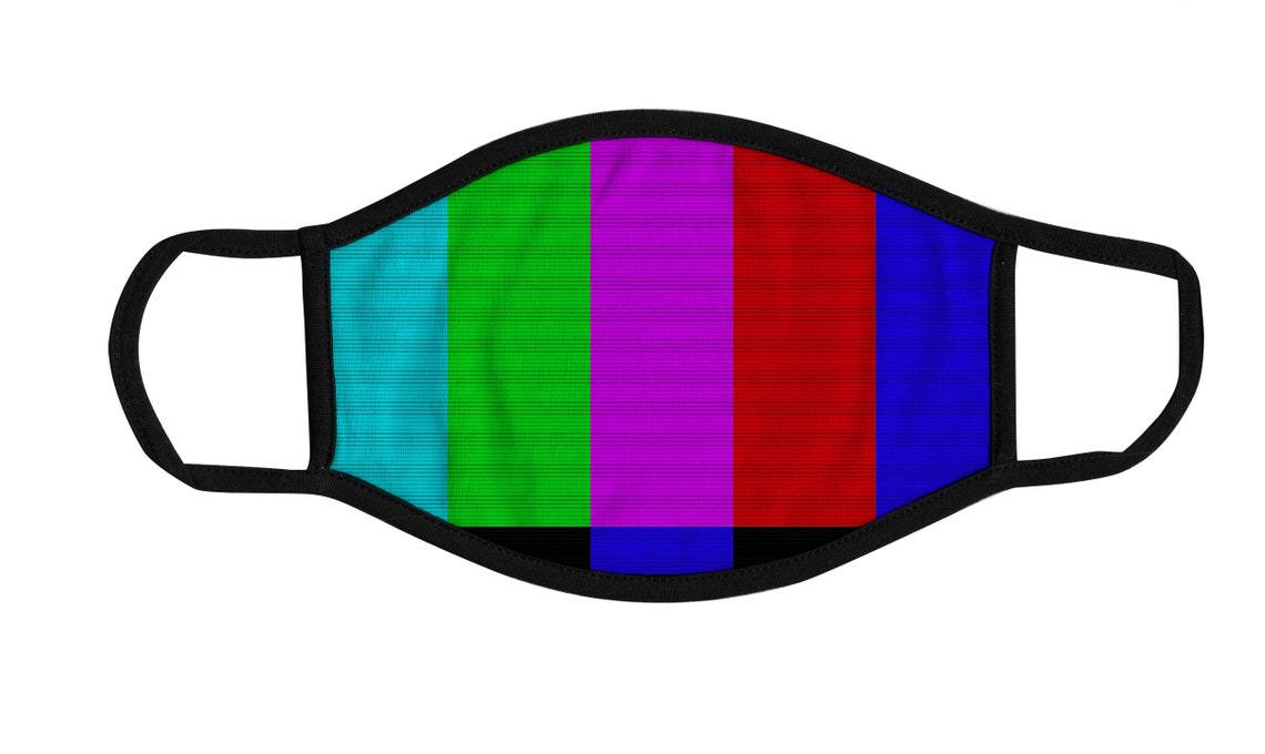 Glitch Face Mask, Reusable Cotton and Polyester, 2 Layers, Comfortable ...