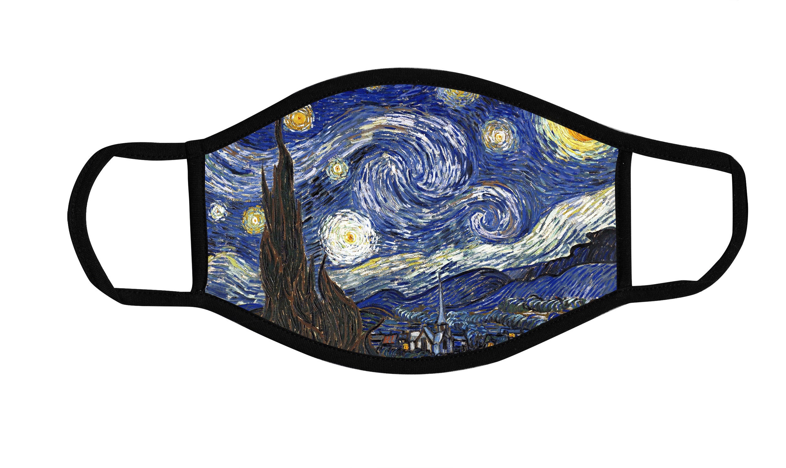 Starry Night Face Mask Van Gogh Reusable Cotton and - Etsy