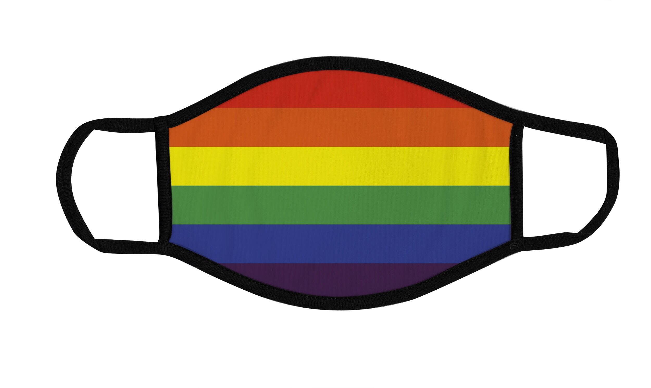 LGBTQ Rainbow Face Mask, Reusable Cotton and Polyester, 2 Layers ...