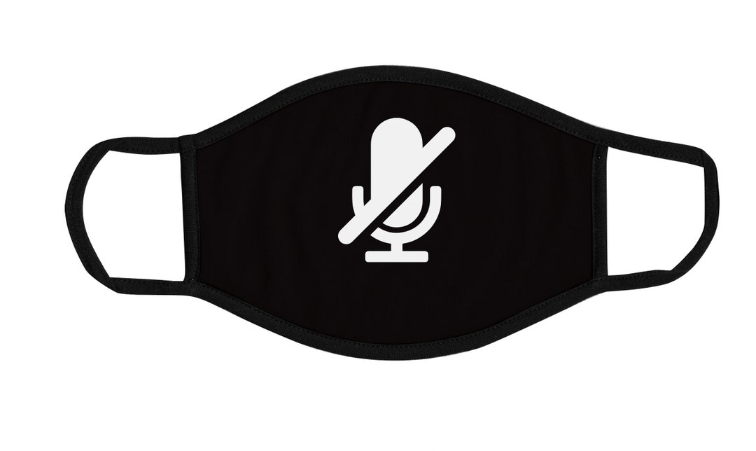 Mute Face Mask Reusable Cotton and Polyester 2 Layers - Etsy