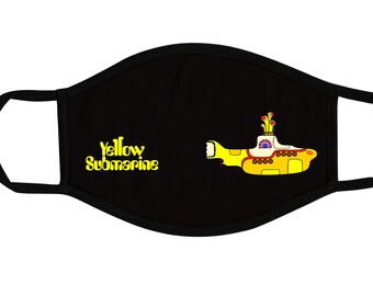 Beatles Face Mask Yellow Submarine | Etsy
