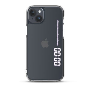 BTS Zero O'clock Clear iPhone Case | Minimalist K-pop Phone Case | 00: ...