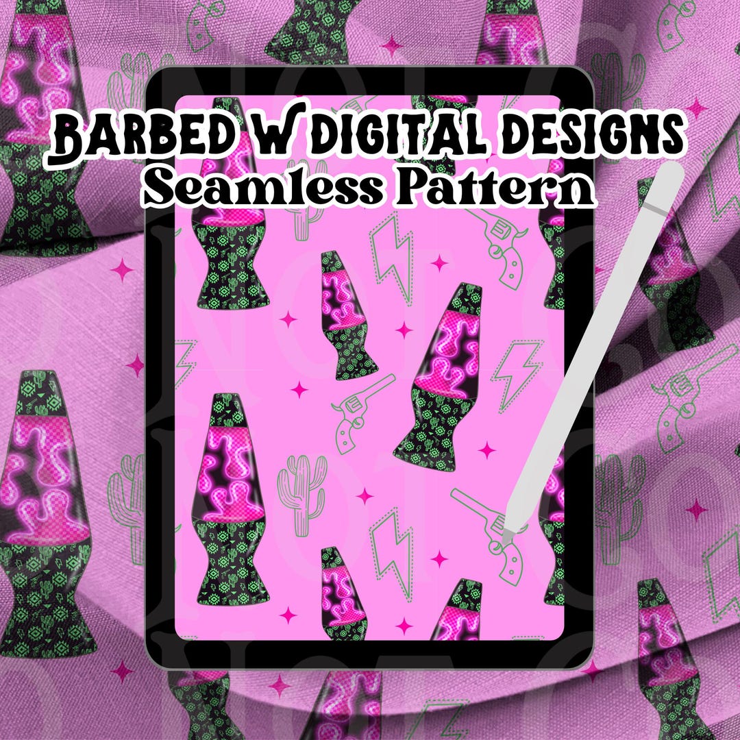 Lava Lamp Seamless Pattern Png, Western Png, Yallternative Png, Pink ...