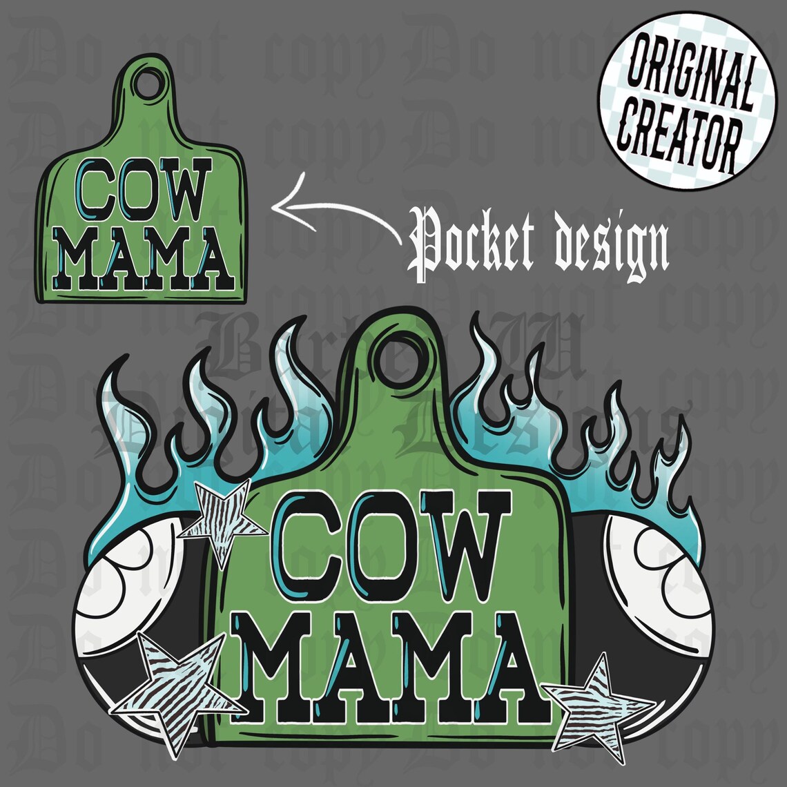 Yallternative PNG: Western Cattle Tag PNG Design (digital Download ...