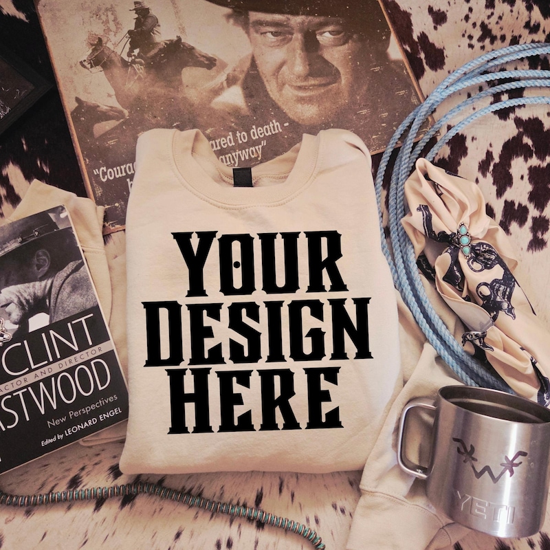 Western Grunge Crewneck - Etsy