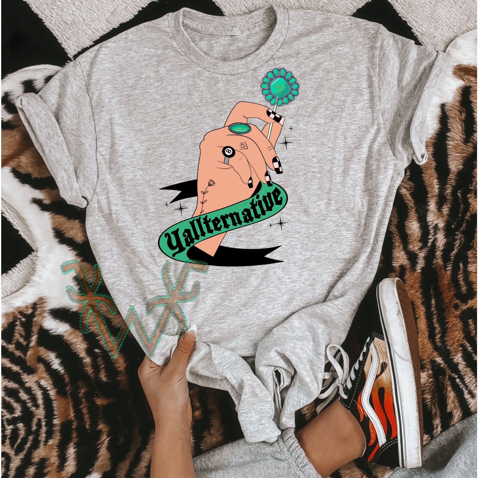 Yallternative Png Bundle, Seamless Pattern, Western Png, Turquoise Png ...