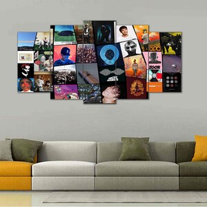 Hip Hop Wall Art Stretched Framed Canvas Rap Album Cover Poster ...
