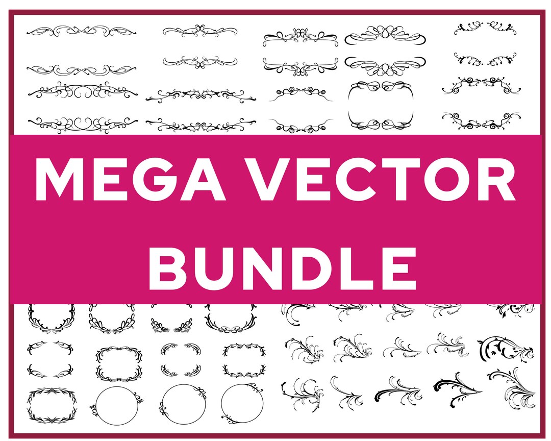 Elementos decorativos SVG, Adornos svg, Florituras SVG, Remolinos SVG ...