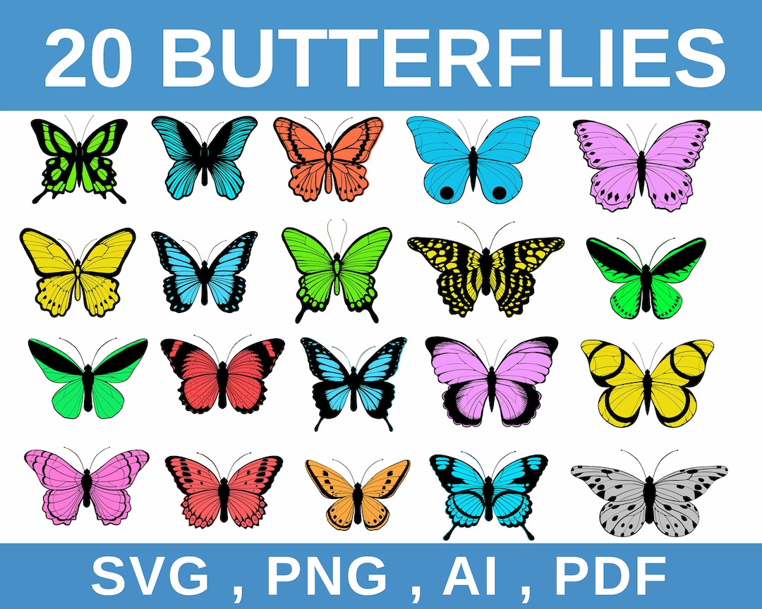 Butterfly Bundle SVG Files, Butterfly SVG Layered, Butterfly Files for ...