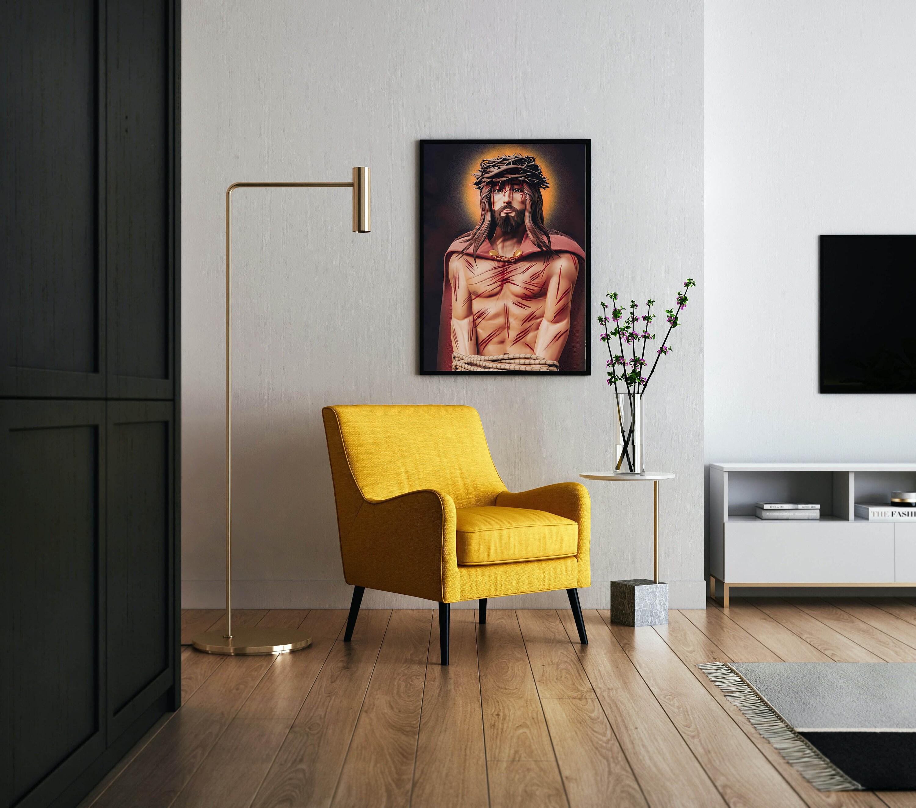 Jesus Christ Crowned With Thorns Digital Art Print,third Sorrowful ...