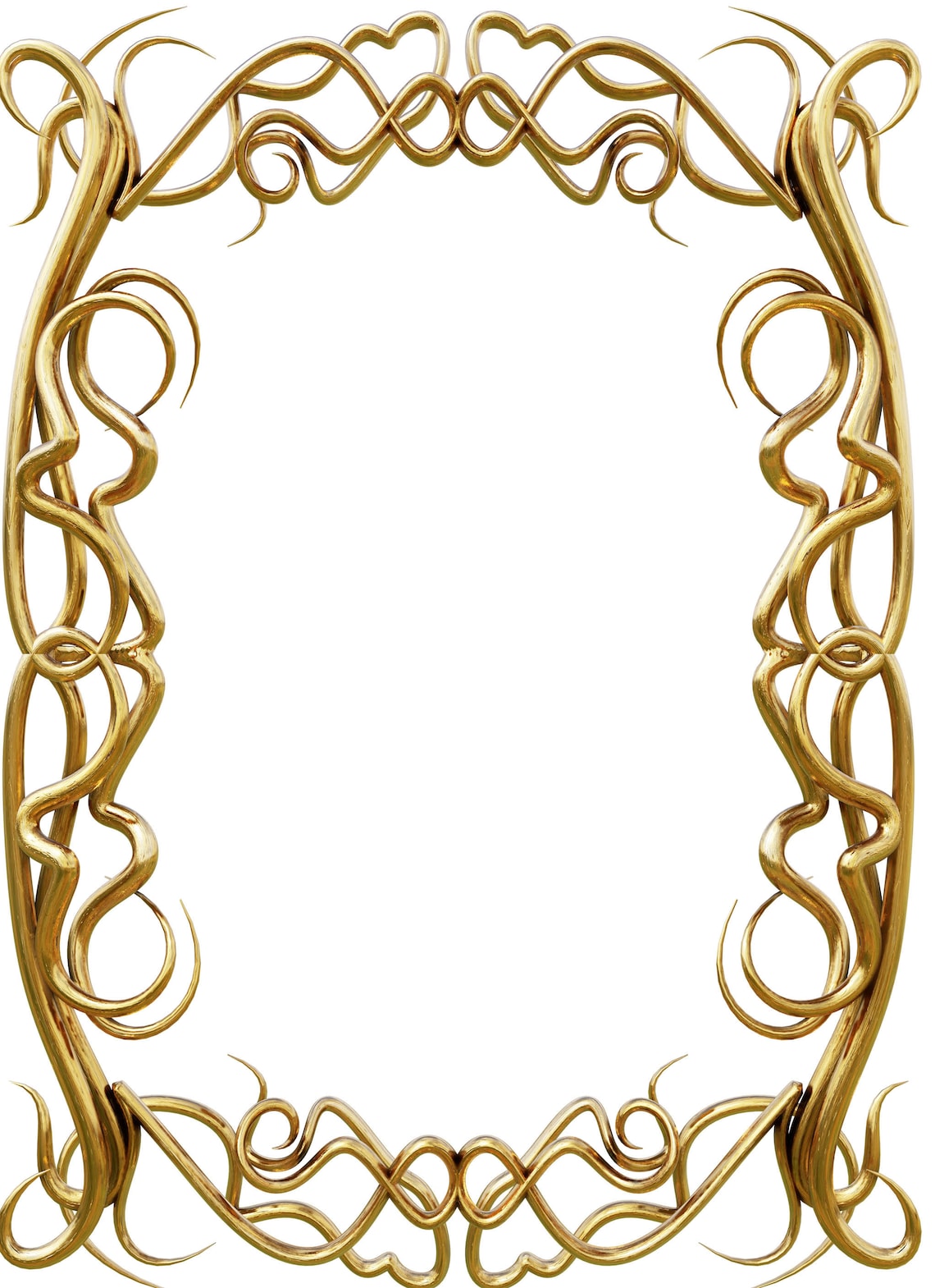 Gold Frames Clipart, Gold Border, Frames Clipart, Golden Frame Png ...