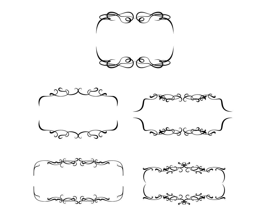 Label Frames Ai ,SVG , PNG, PDF , Curve Frames Svg, Label Frame Vector ...