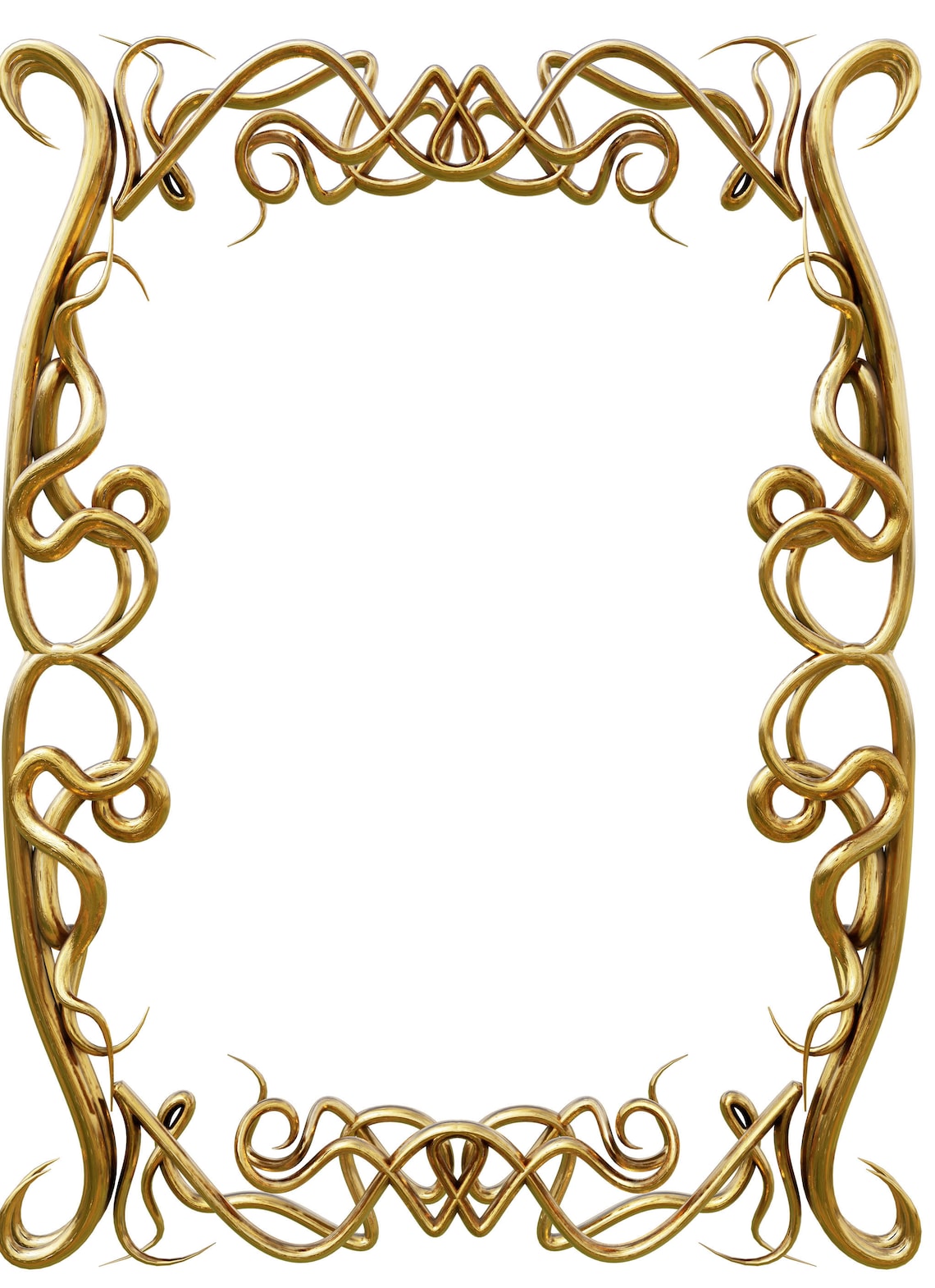 Gold Frames Clipart, Gold Border, Frames Clipart, Golden Frame Png ...