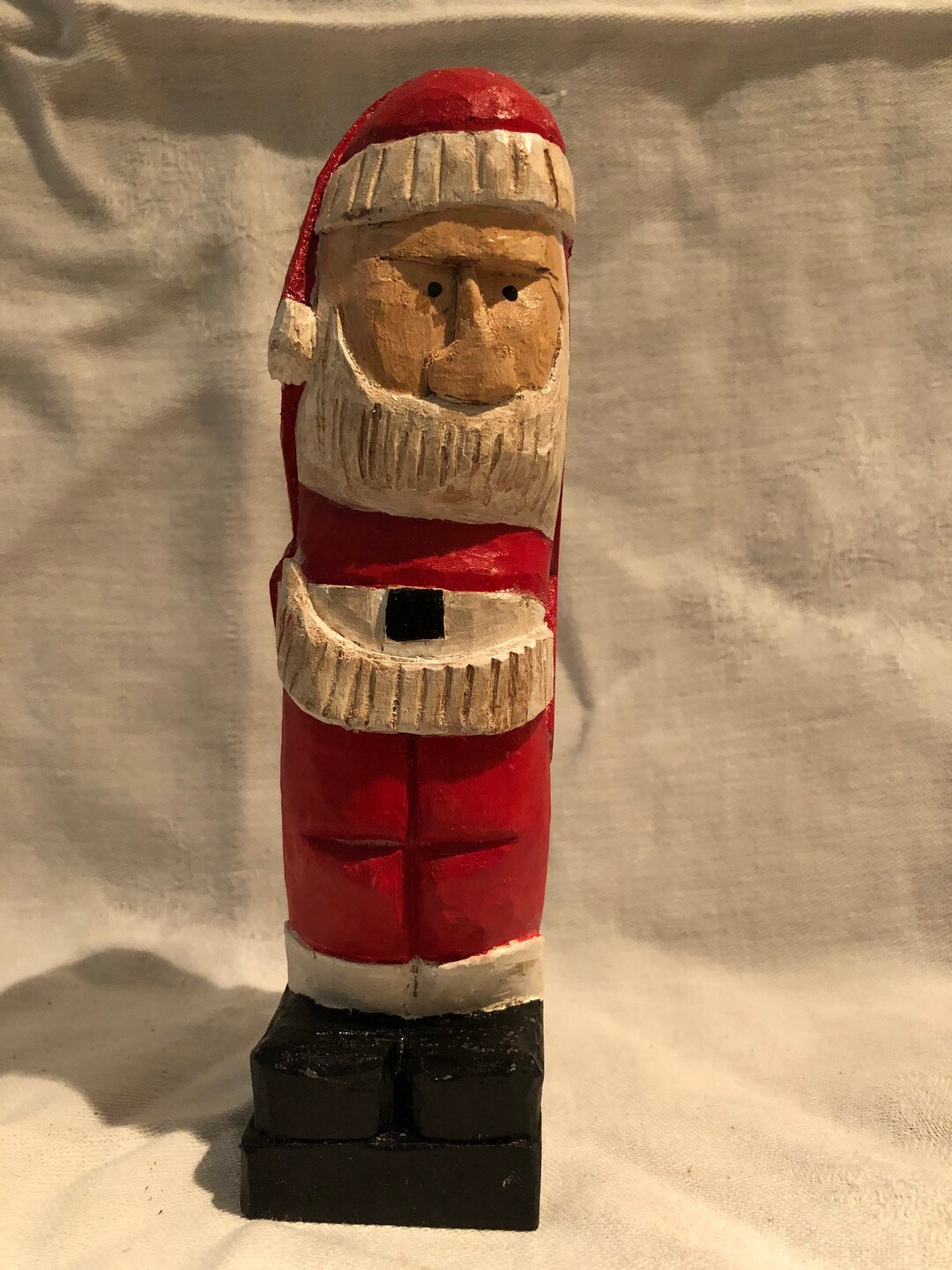 Hand Carved Santa Long Hair Price is per 1 Item - Etsy