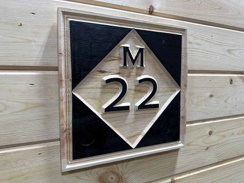 Michigan Wall Art - M22 Sign - Etsy
