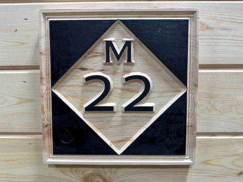 Michigan Wall Art - M22 Sign - Etsy