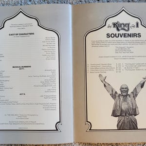 Vintage 1982 the King and I Broadway Program Ft. Yul Brynner - Etsy