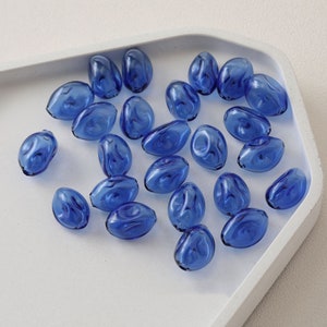 Glass Bubble Beads,irregular Ellipsoid Glass Beads, Colorful Hand Blown ...