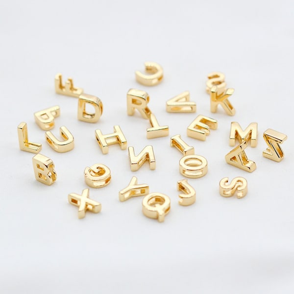 Gold Letter Beads Alphabet - Etsy