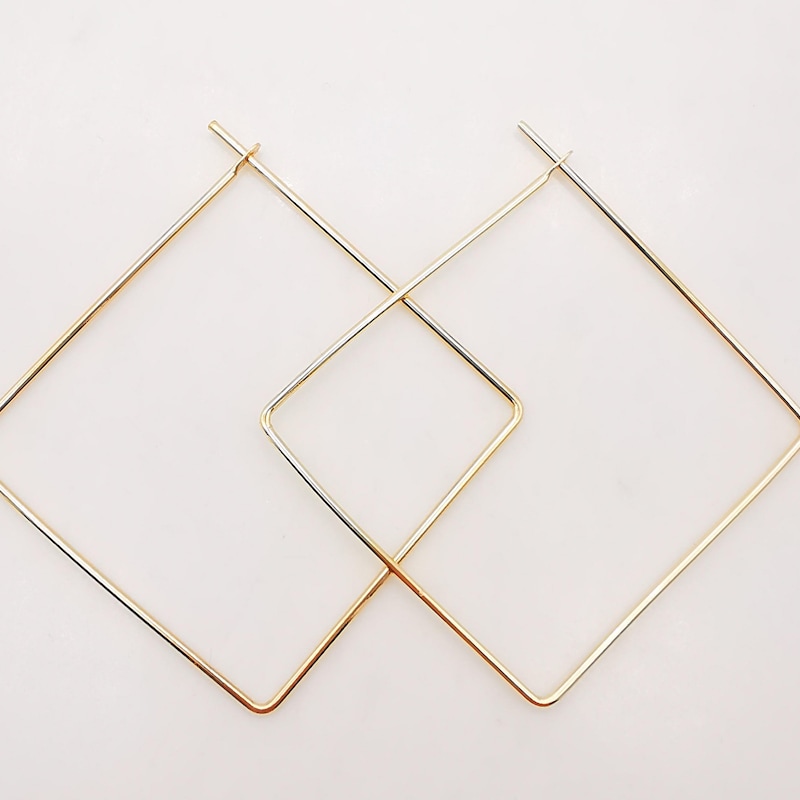 Square Hoops - Etsy