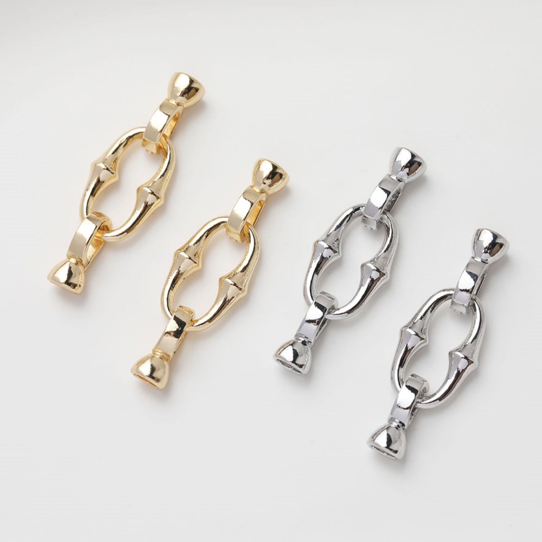 Link Chain Connector, 14K Gold/silver Plated, Neckalce Bracelet Making ...