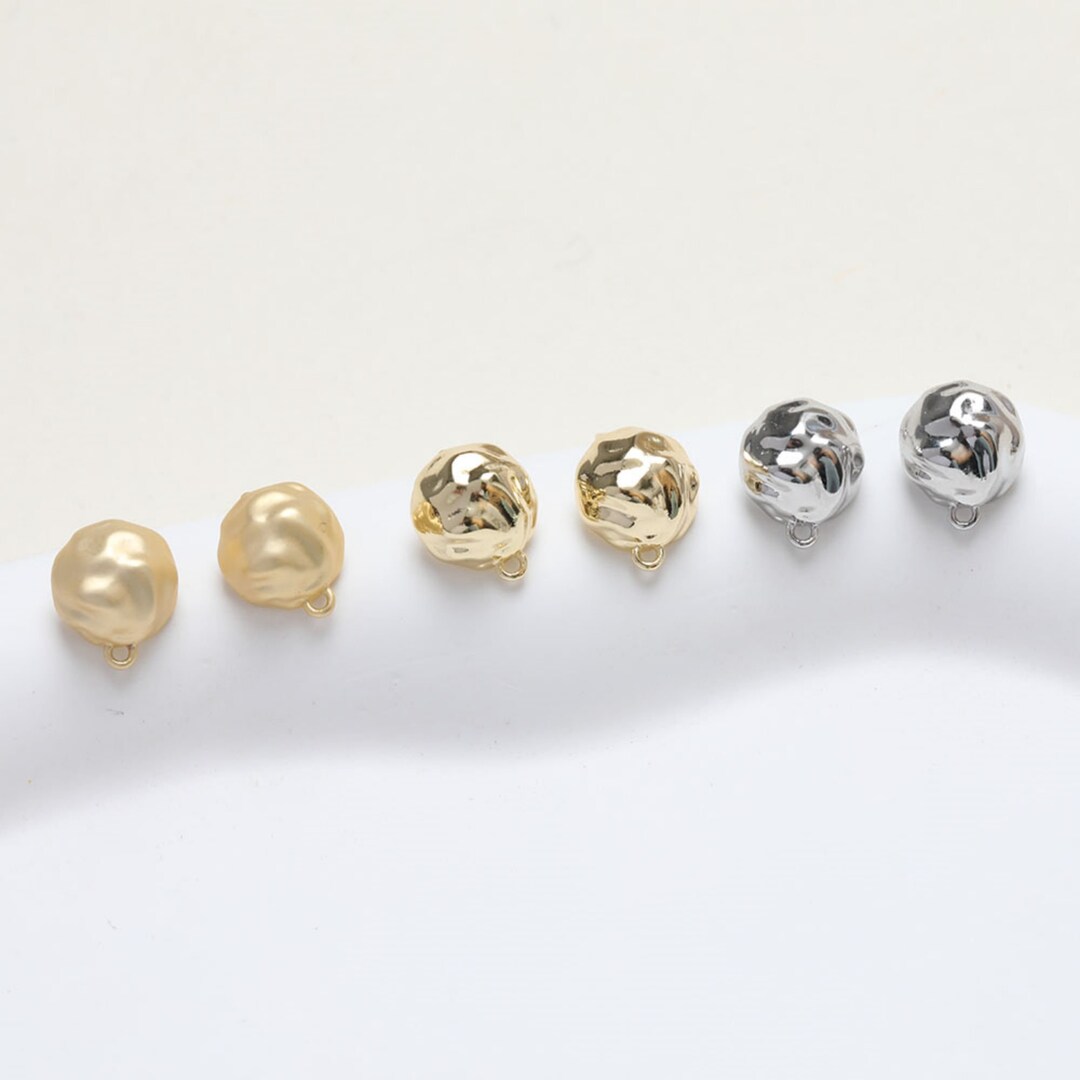 Stone Ear Post With Loop, S925 Silver Ear Pin Nickel Free Earrings ...