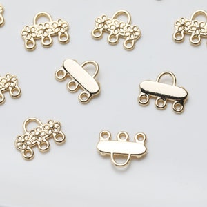 Multi Strand Connector, Loop Pendant, Multi Strand Ends, 14K Gold ...