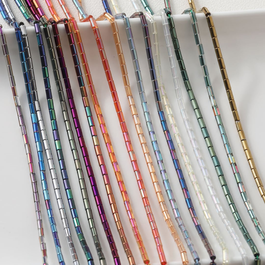 Small Glass Rectangle Tube Beads, Spacer Beads, 2.6*4.6mm, Crystal ...