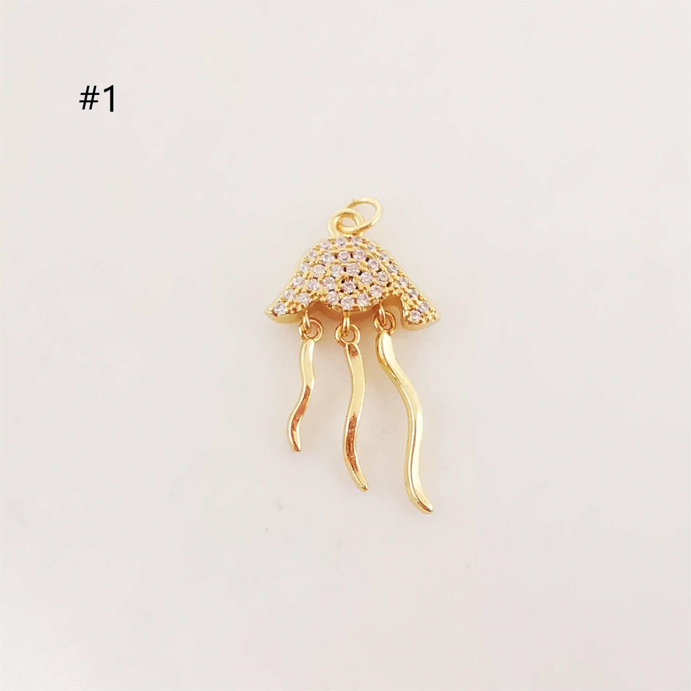 Enamel Marine Life Charms Jellyfish Seashell Fishtail - Etsy