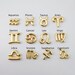 Zodiac Beads, Balloon Constellation Pendant, 18K Gold Plated Zodiac ...