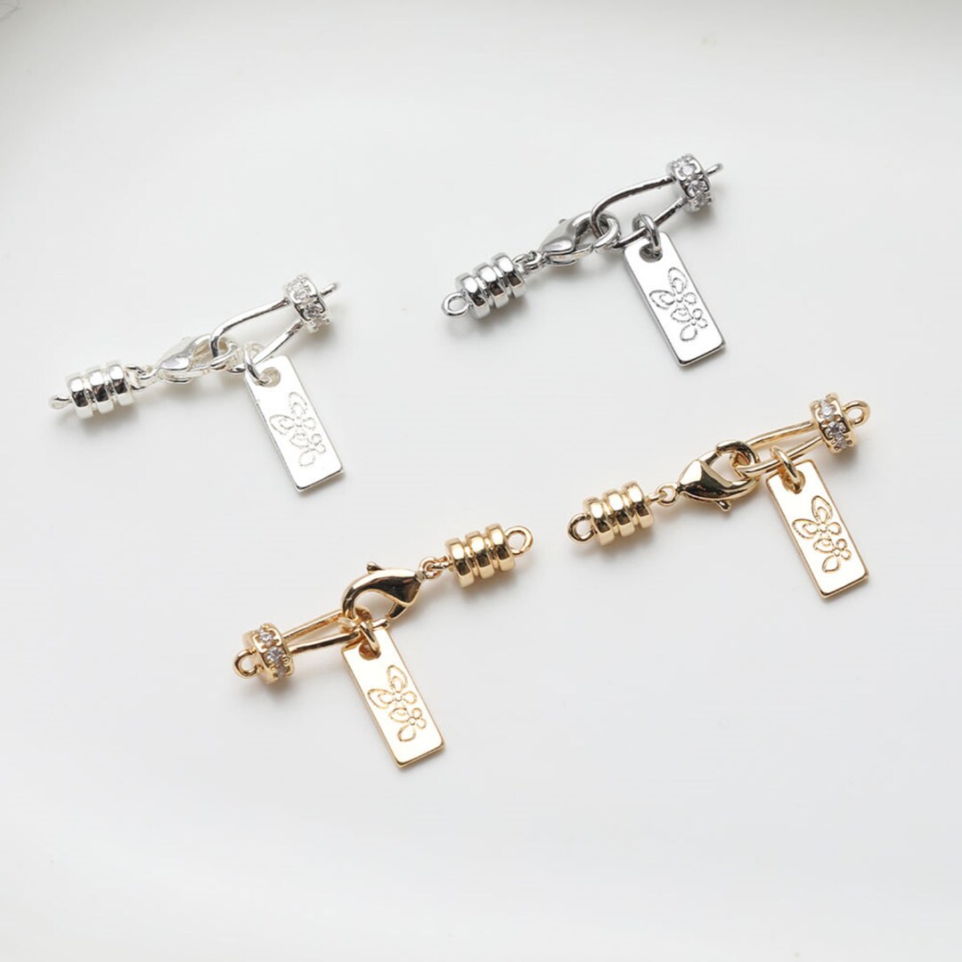 Flower Link Chain Connector With Lobster Clasp, 14K Gold/silver Plated ...